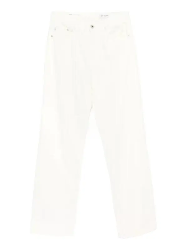 Ag Brinley Mid-rise Jeans - White