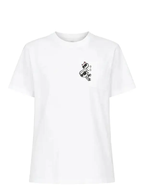 Karl Lagerfeld Pocket T-shirt - White