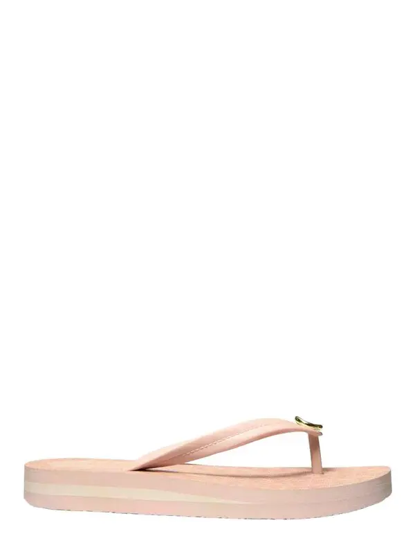 Michael Kors Posie Logo Flip Flops - Pink