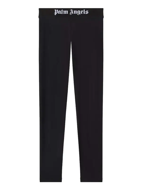Palm Angels Logo Waistband Leggings - Black
