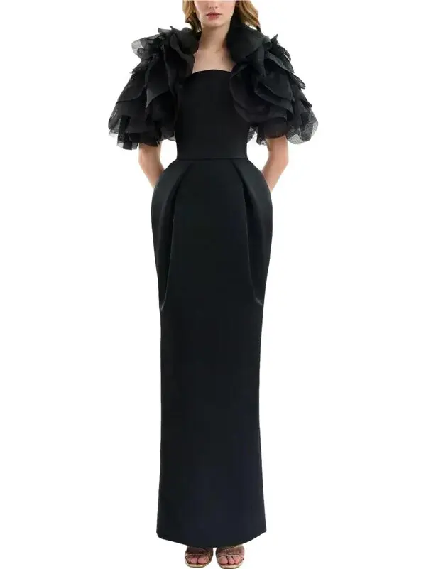GEMY MAALOUF Strapless Maxi Dress - Black