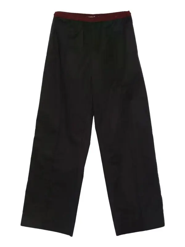 Plan C Elasticated Trousers - Black