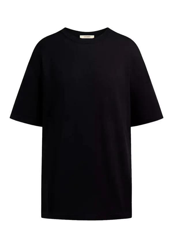 12 STOREEZ Crew-neck T-shirt - Black