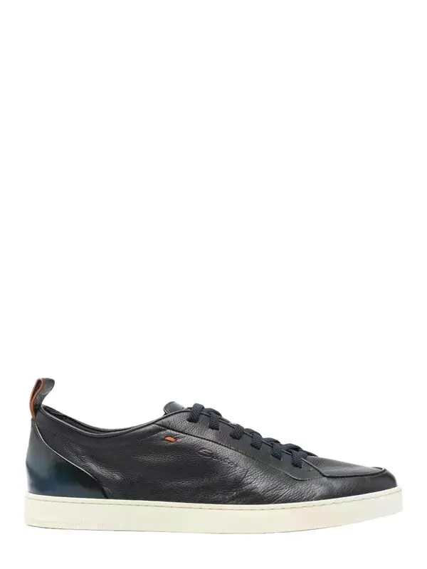 Santoni Montecarlo Panelled Sneakers - Blue