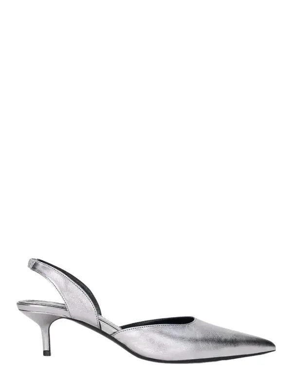 Staud Sebastian Slingback Pumps - Silver
