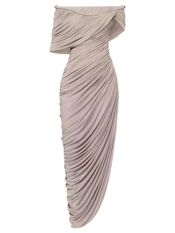 CHATS BY C.DAM Thalyn Off-shoulder Maxi Dress - Neutrals