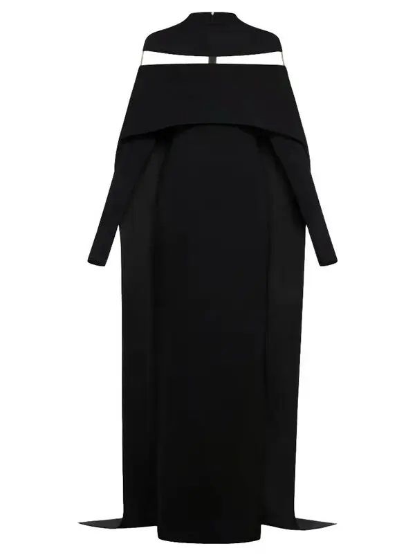 CHATS BY C.DAM Long-sleeved Maxi Dress - Black