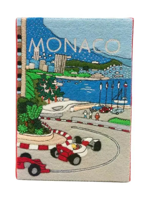 OLYMPIA LE-TAN Monaco Grand Prix Clutch - Blue