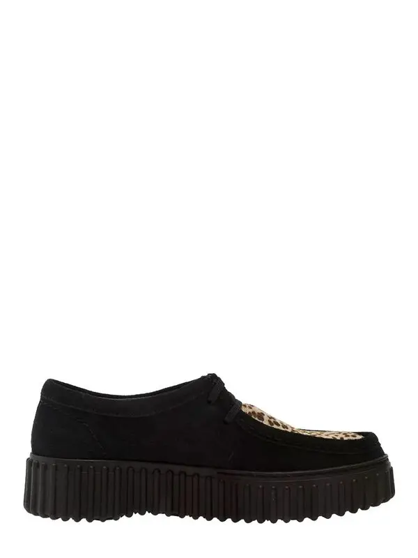 Clarks Torhill Bee Leopard-print Sneakers - Black
