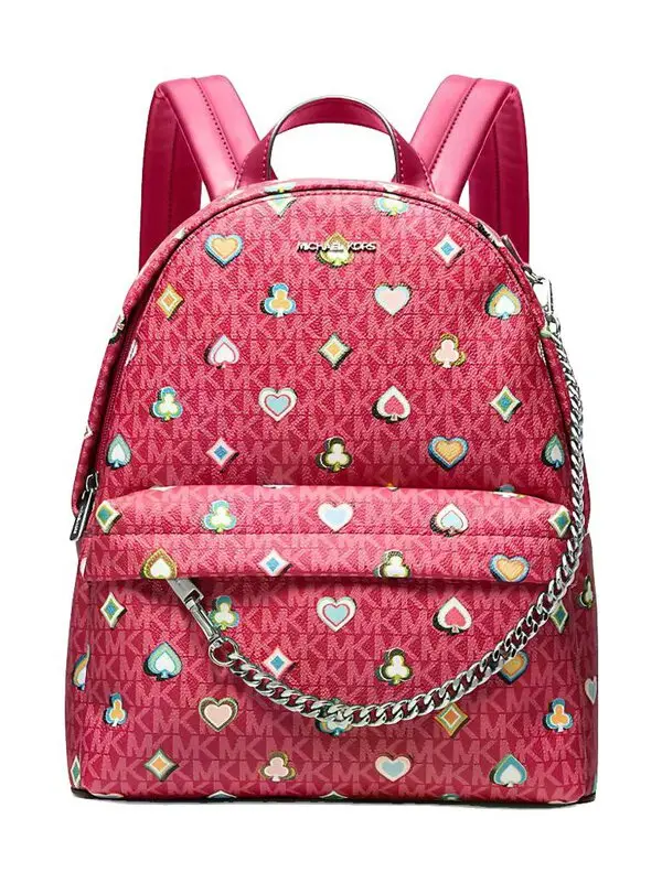 Michael Kors Slater Monogram-print Backpack - Pink