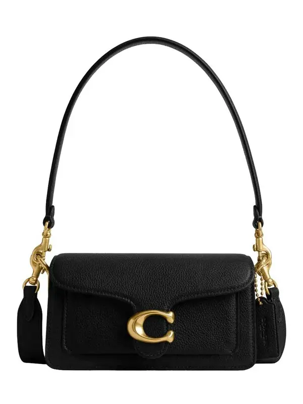 COACH Tabby Leather Shoulder Bag - Black