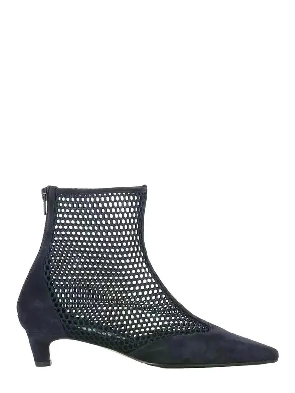 ANTONIO BARBATO MAESTRI VENEZIANI Mesh-panelled Suede Boots - Blue