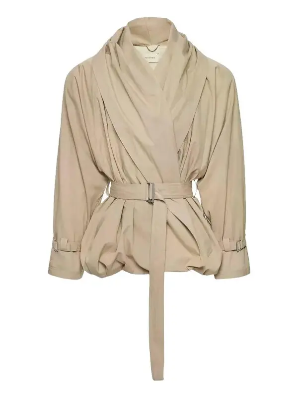 Magda Butrym Belted Jacket - Neutrals