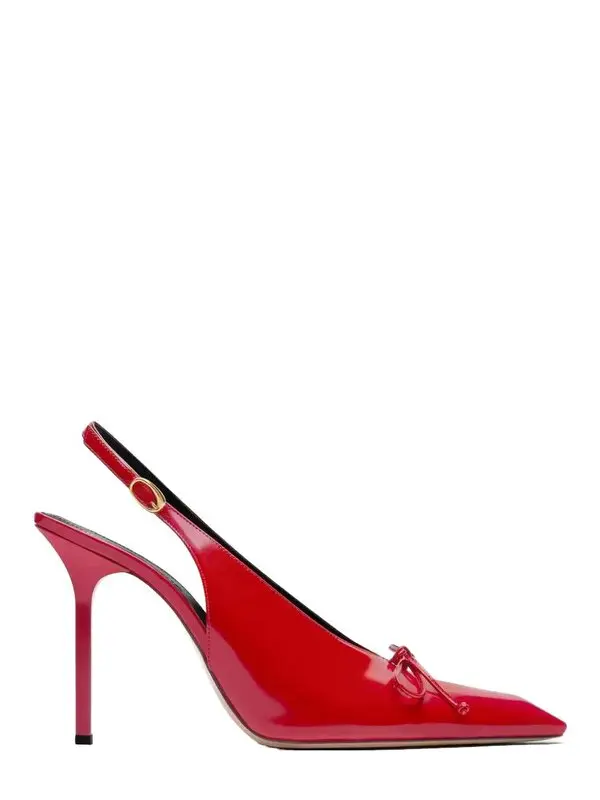 Jacquemus Cubisto Slingback Pumps - Red