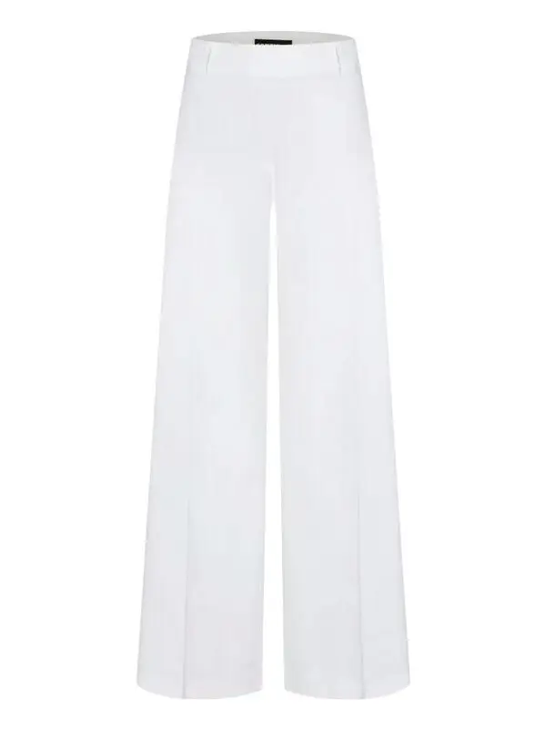 CAMBIO California Wide-leg Trousers - White