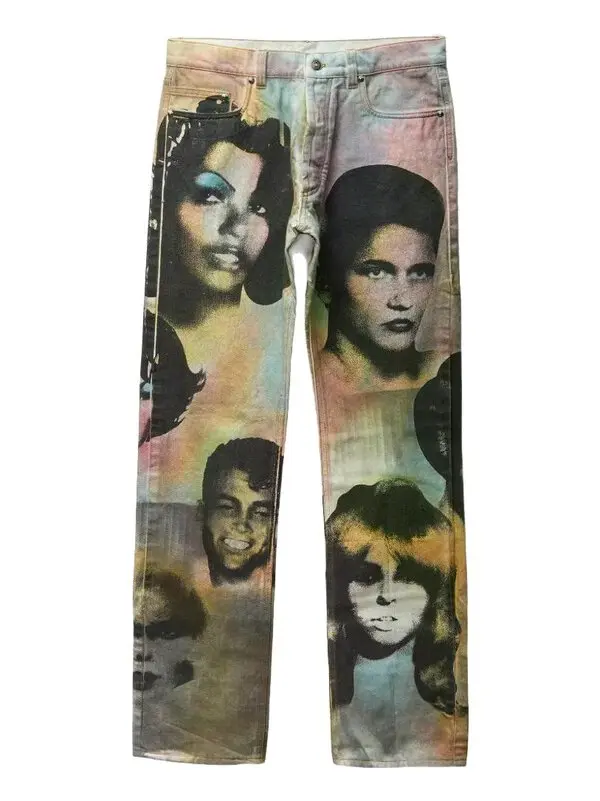 Versace Printed Regular Jeans - Neutrals