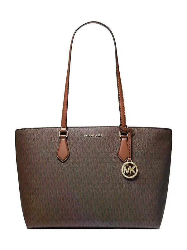 Michael Kors Large Monogram Tote Bag - Brown