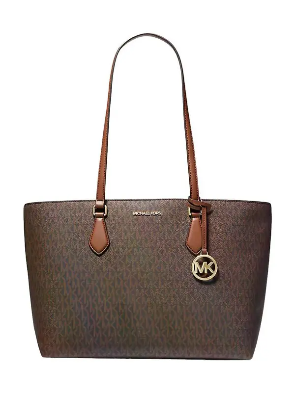 Michael Kors Large Monogram Tote Bag - Brown