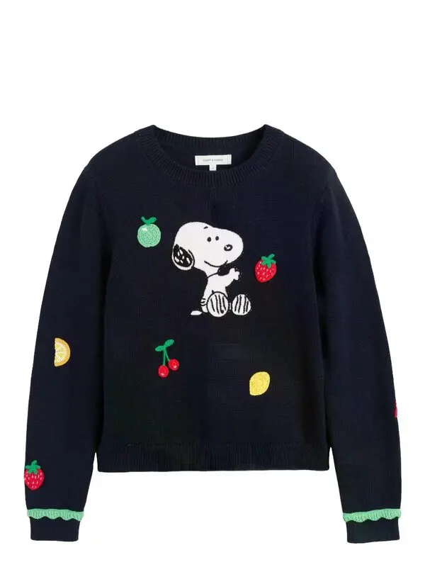 Chinti & Parker Snoopy Cotton Sweater - Blue