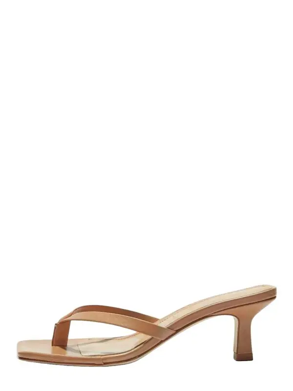AeydĒ Wilma Square-toe Sandals - Neutrals