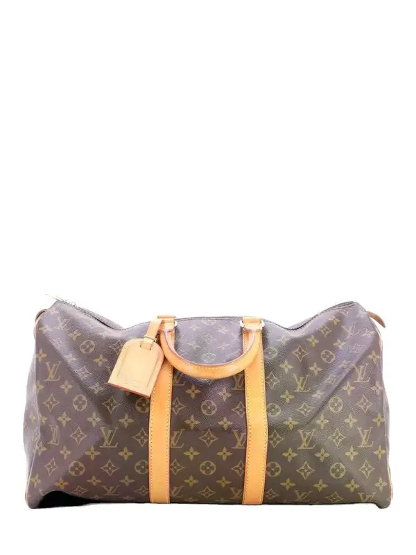 LOUIS VUITTON Keepall Monogram Canvas 45 Satchel - Brown