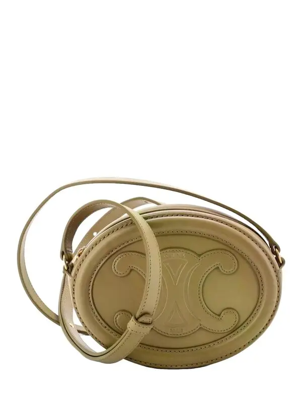 Celine Triomphe Oval Mini Crossbody Bag - Green