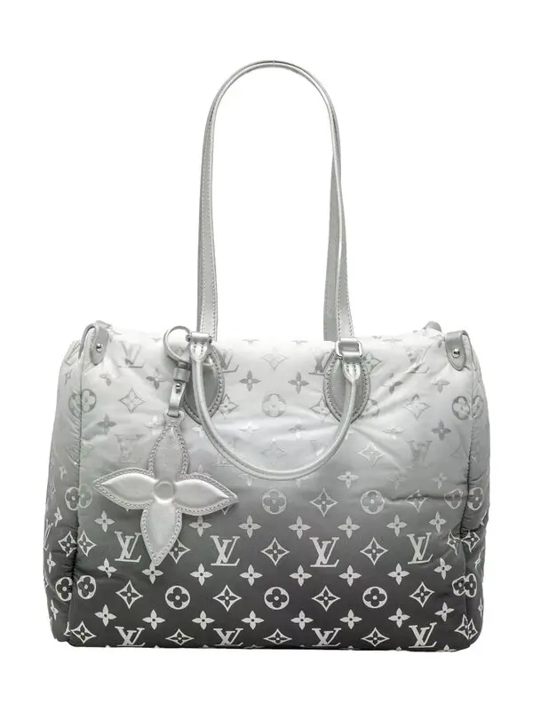 LOUIS VUITTON 2021-2025 Monogram Nylon Onthego Mm Satchel - Grey