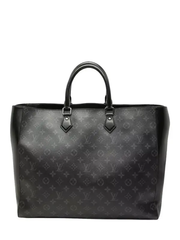 LOUIS VUITTON 2019 Monogram Eclipse Grand Sac Tote Bag - Black