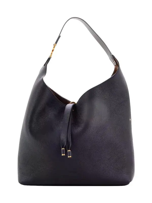 Chloé Marcie Nm Leather Hobo Bag - Black