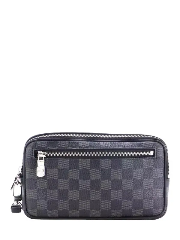 LOUIS VUITTON Alpha Damier Graphite Clutch - Black