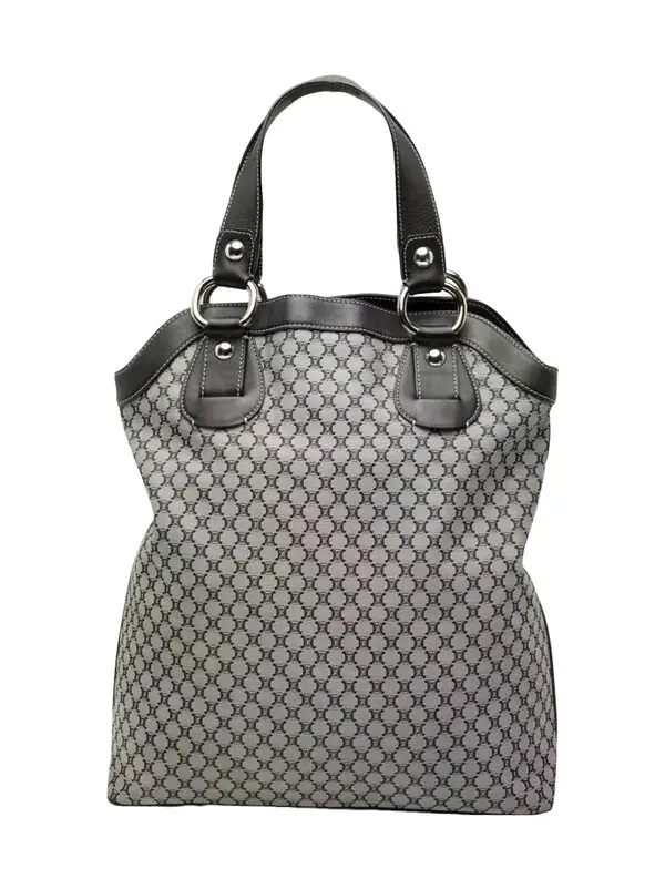 Celine 20th Century Macadam Canvas Tote Bag - Grey