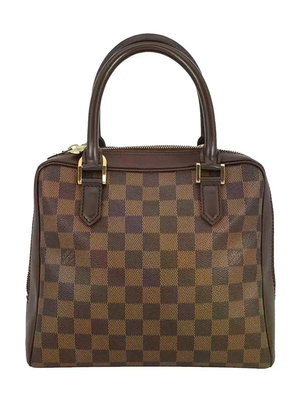 LOUIS VUITTON 2002 Damier Ebene Brera Handbag - Brown