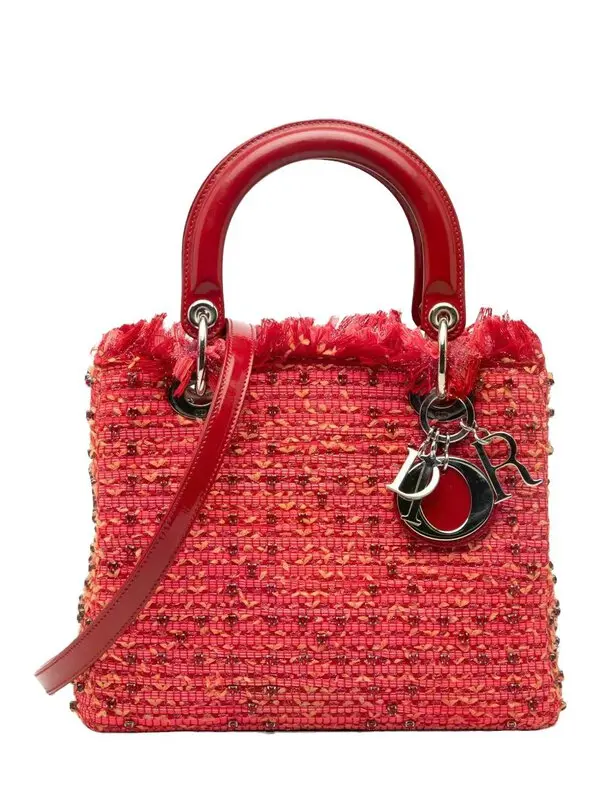 Dior 2012 Medium Lady Satchel - Red