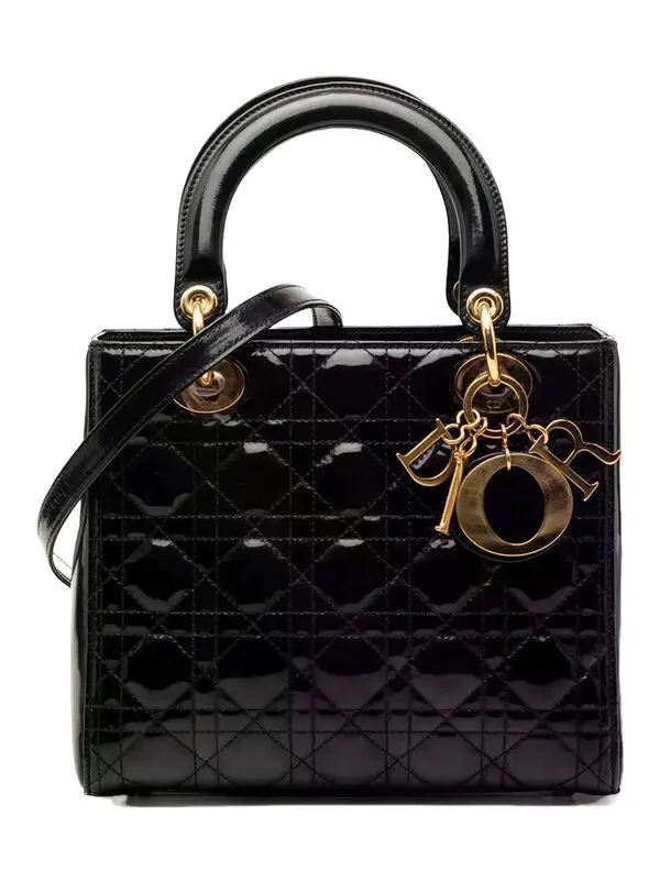 Dior 2012 Medium Lady Satchel - Black