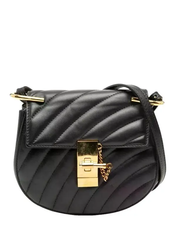 Chloé Mini Quilted Leather Drew Bijou Satchel - Black