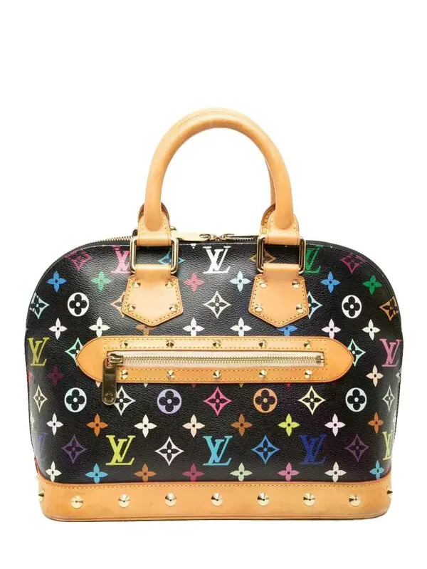 LOUIS VUITTON 2003 Monogram Multicolore Alma Pm Handbag - Black