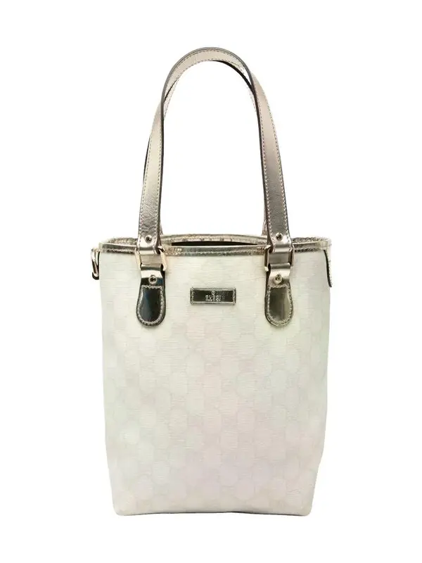 Gucci Gg Supreme Coated Canvas Tote Bag - White