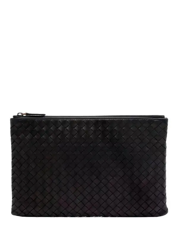 Bottega Veneta 2012-2026 Nappa Intrecciato Clutch - Brown