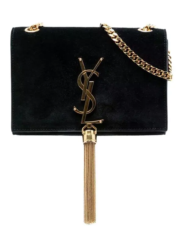 Saint Laurent Small Monogram Kate Tassel Crossbody Bag - Black