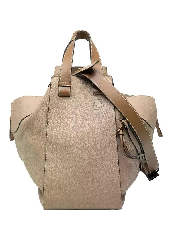 Loewe Grained Calfskin Hammock Satchel - Neutrals