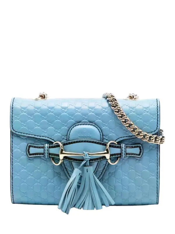 Gucci Mini Microissima Emily Crossbody Bag - Blue