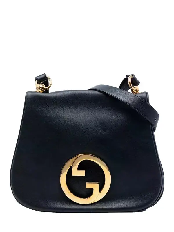 Gucci 20th Century Medium Leather Blondie Crossbody Bag - Blue