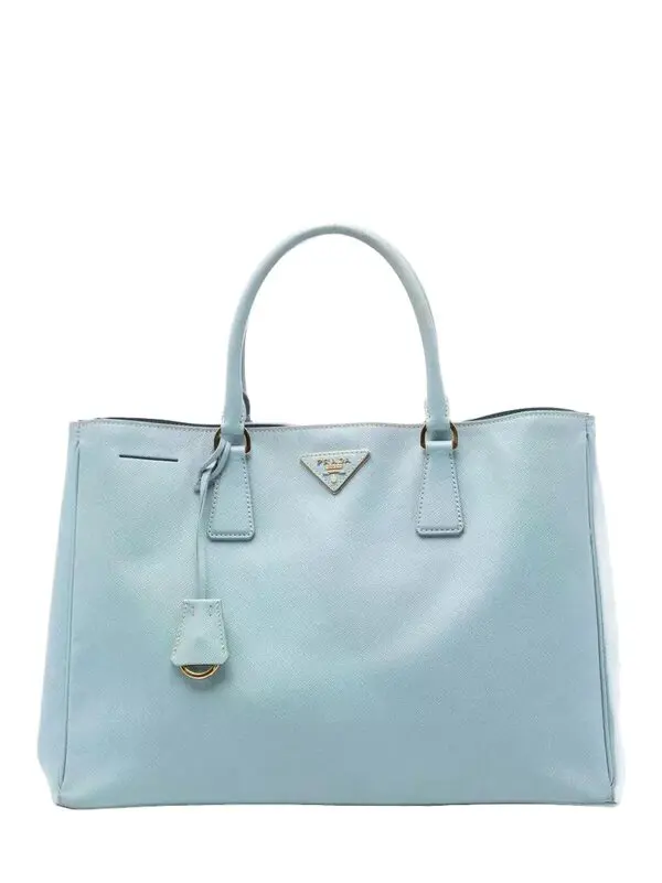 Prada Large Saffiano Lux Galleria Tote Bag - Blue