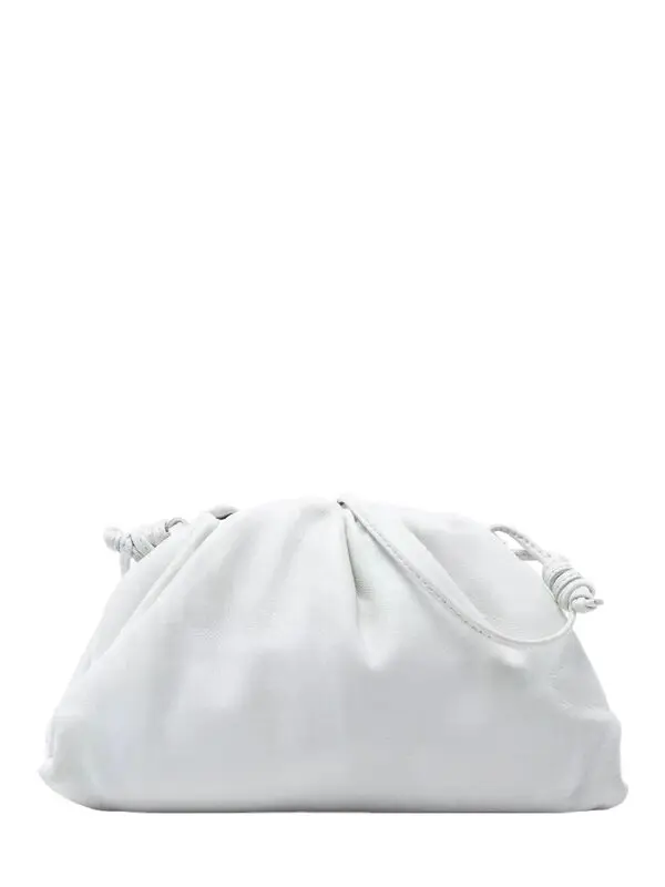 Bottega Veneta 2012-2025 Lambskin The Mini Pouch Crossbody Bag - White
