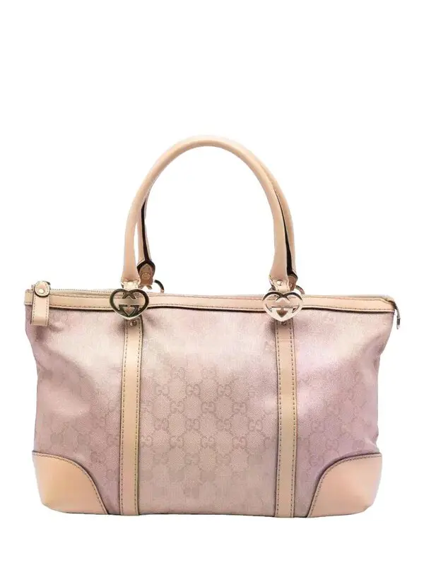 Gucci Gg Canvas Lovely Tote Bag - Pink