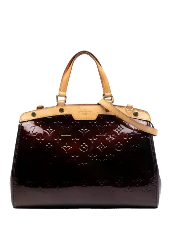 LOUIS VUITTON Monogram Vernis Brea Mm Satchel - Purple