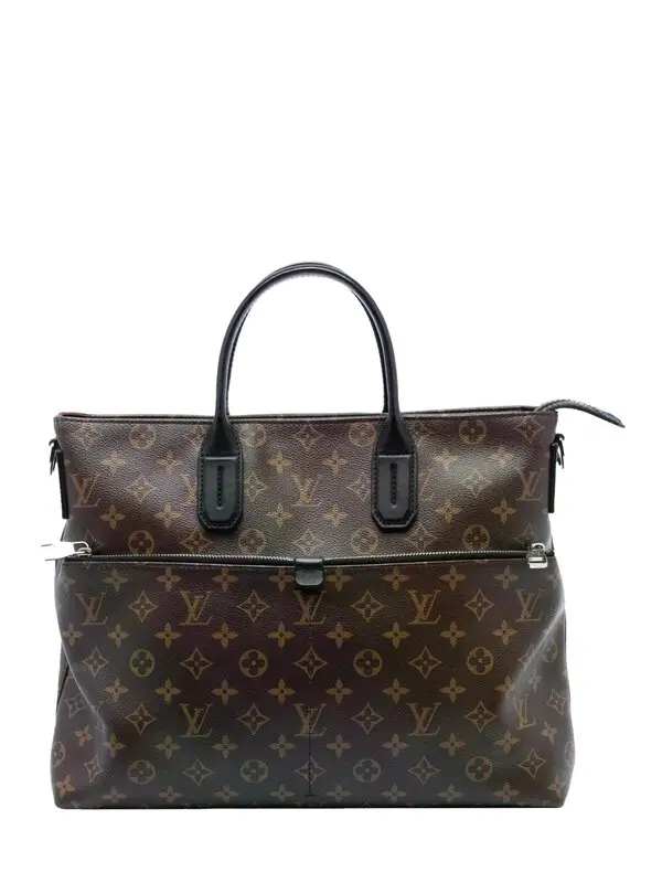 LOUIS VUITTON 2015 Monogram Macassar 7 Days A Week Satchel - Brown