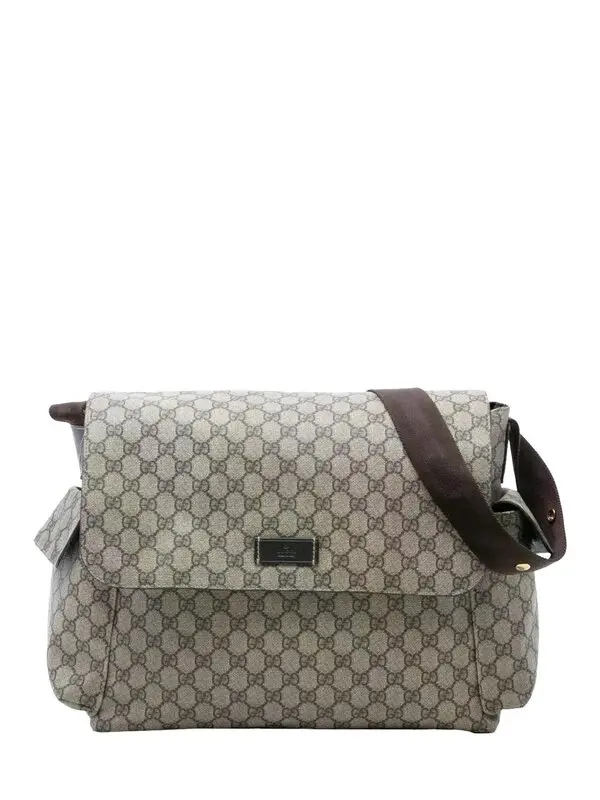 Gucci Gg Supreme Diaper Travel Bag - Neutrals