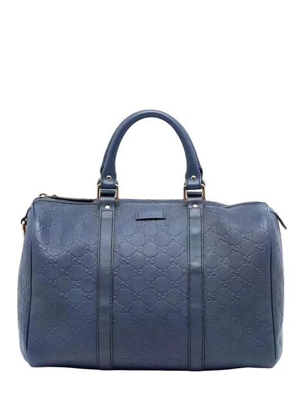 Gucci Medium Sissima Joy Boston Bag - Blue
