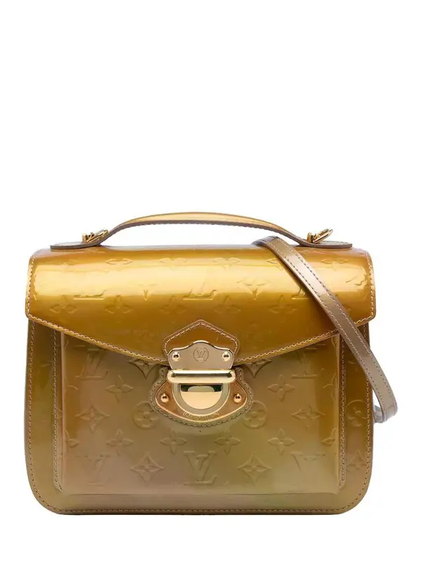 LOUIS VUITTON 2012 Monogram Vernis Mirada Satchel - Gold